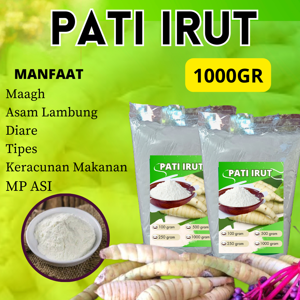 Jual Tepung Pati Garut 1 Kg Asli Pati Irut Pati Angkrik Original Putih ...