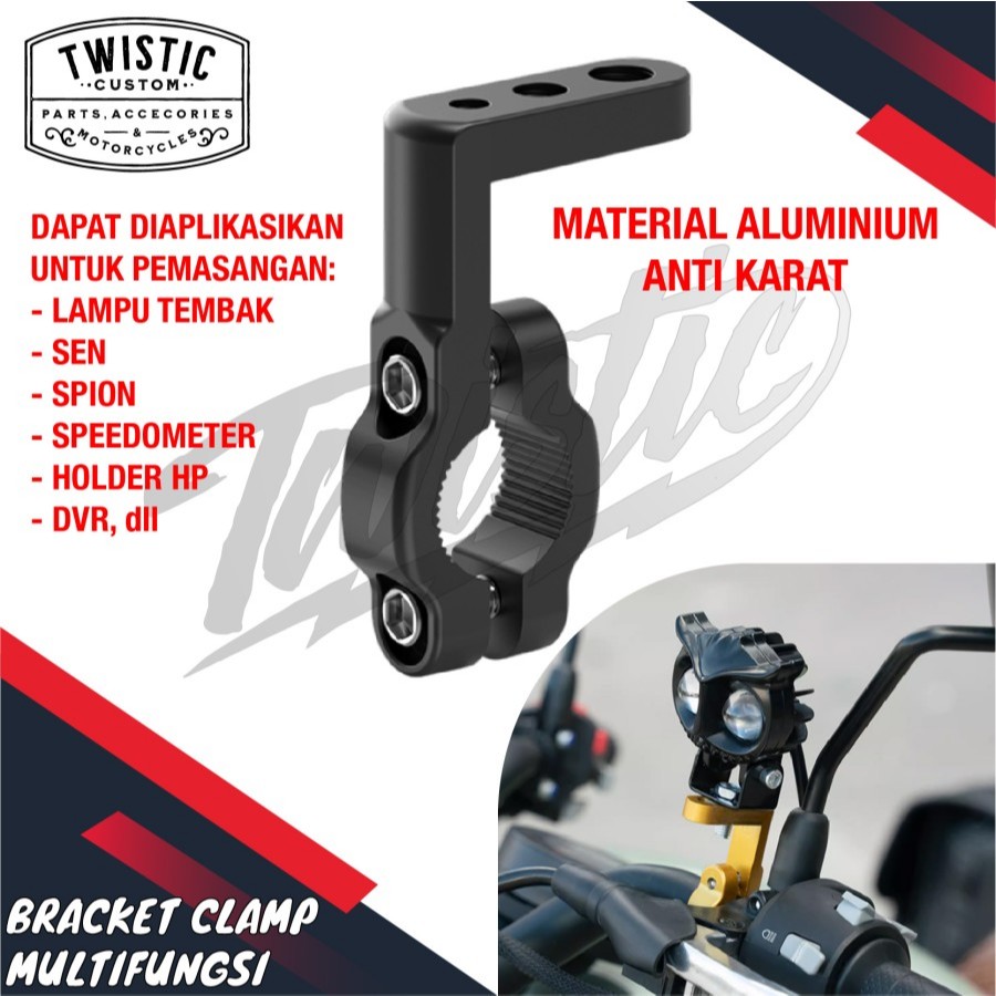 Jual Bracket Breket Dudukan Holder Multifungsi Lampu Sen Spion Foglamp ...