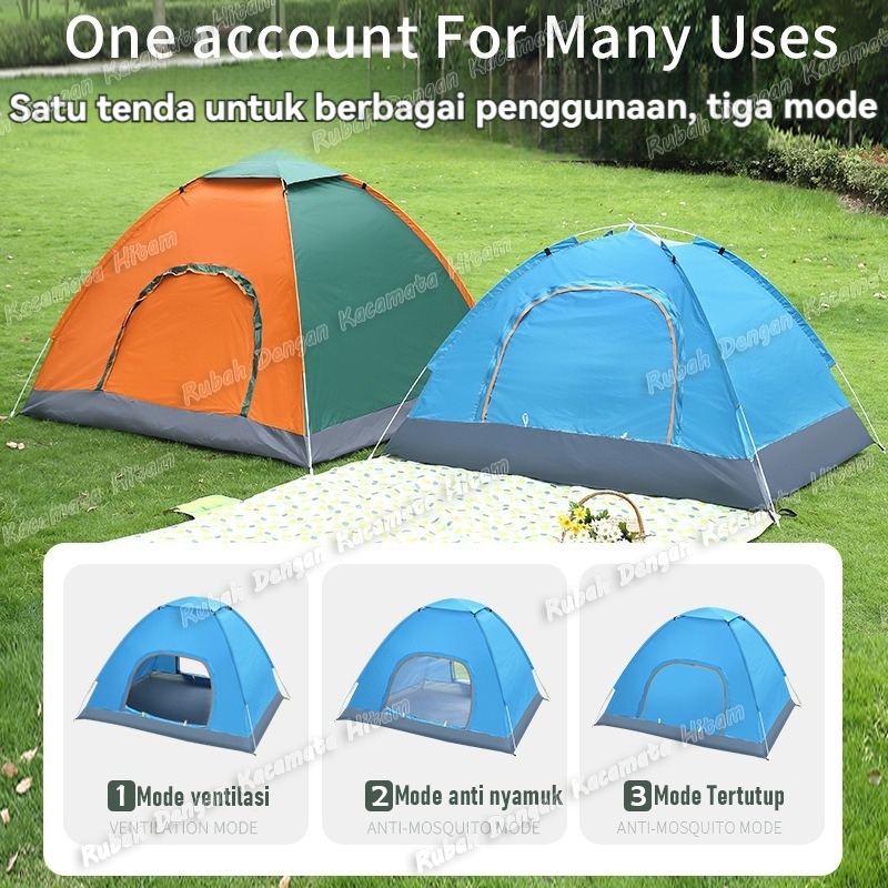 Jual Tenda camping 1-2 person tenda 2-4 orang kemping outdoor/Tent Camp ...
