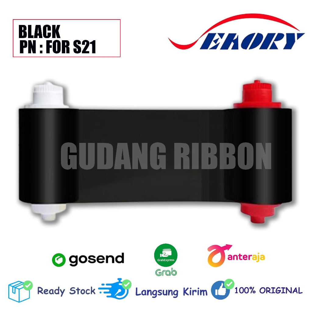 Jual SEAORY Ribbon Black for Printer S21 Tinta Hitam Monochrome 1000 ...