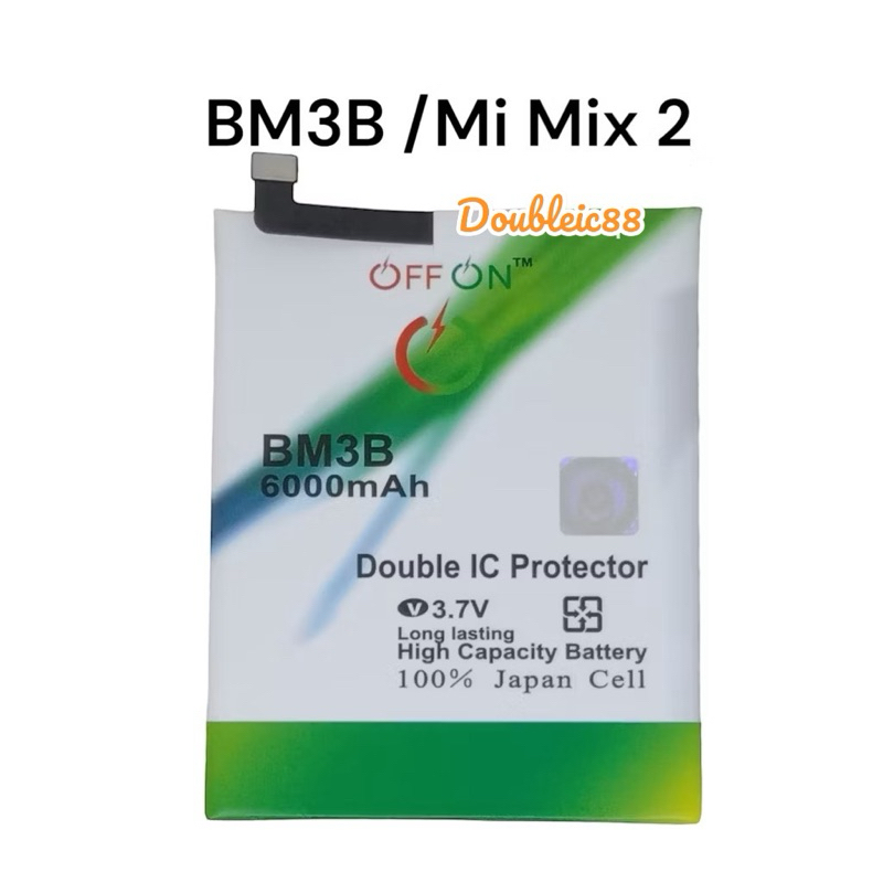 Jual Baterai OFF-ON OFFON BM3B Xiomi mi mix 2 Mi mix 2s Baterai battery double power BM3B OFFON ...