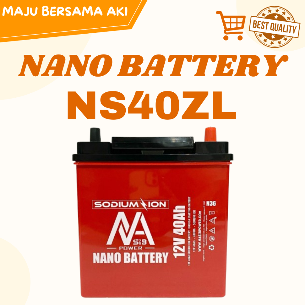 Jual Aki Mobil Honda New Jazz Ns40zL Nano Battery Sodium Ion 40Ah | Shopee Indonesia