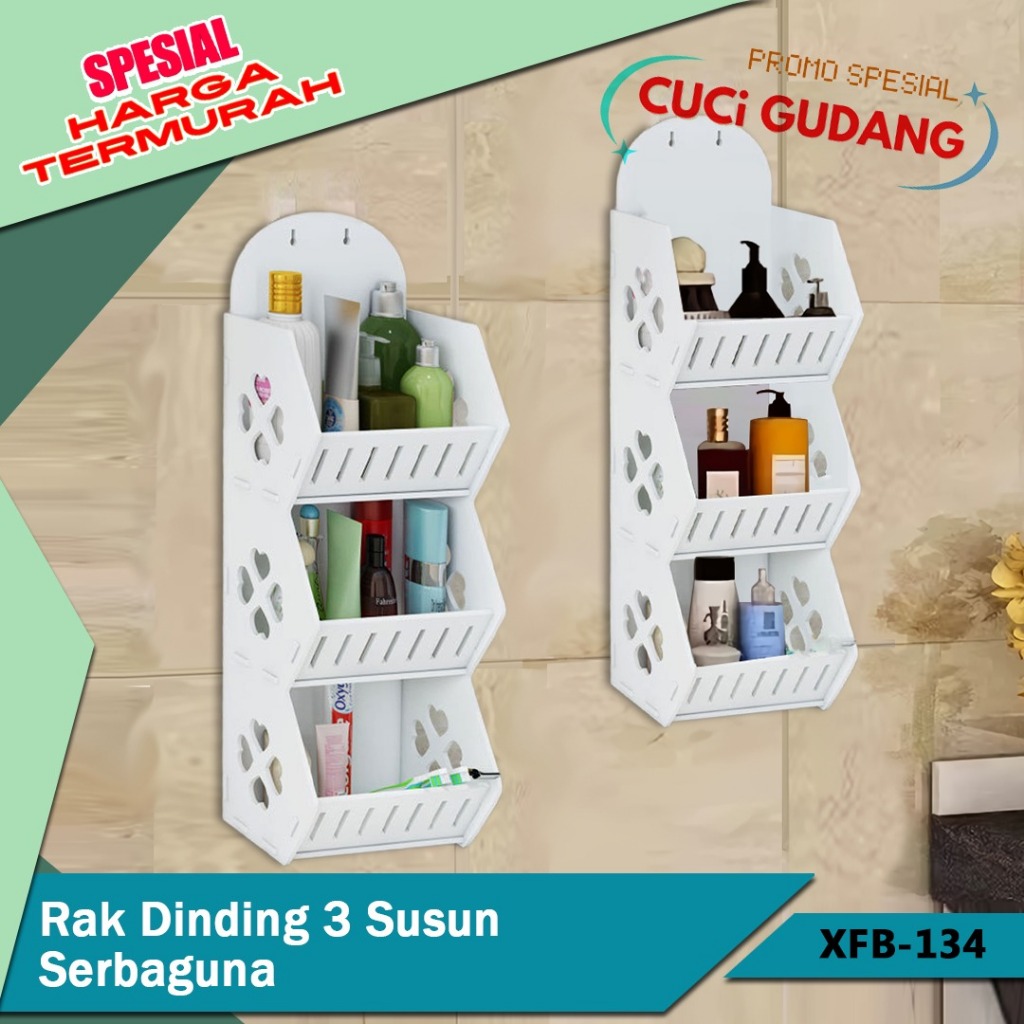 Jual CUCI GUDANG Rak Dinding Estetik Rak Penyimpanan Rak Dekoratif ...