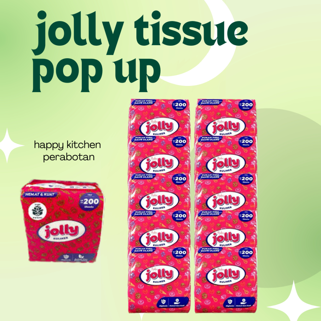 Jual JOLLY TISU POP UP PROMO KOTAK KECIL isi 10 pack TISSUE | Shopee ...