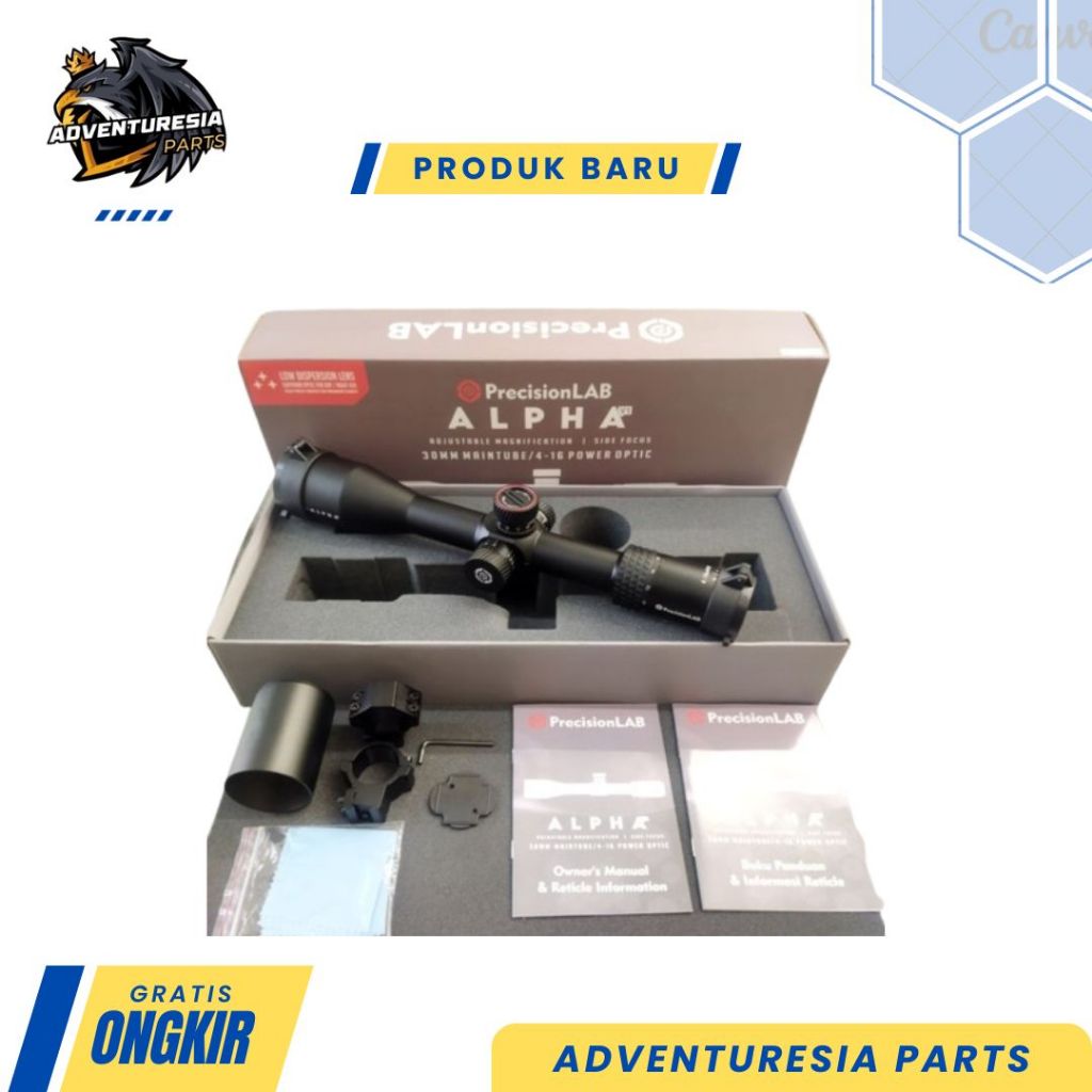 Jual Teleskope Alpha Precision Lab V1 4-16x44 SF - Alpha Lab Precision - V1 4-16x44 SF | Shopee ...