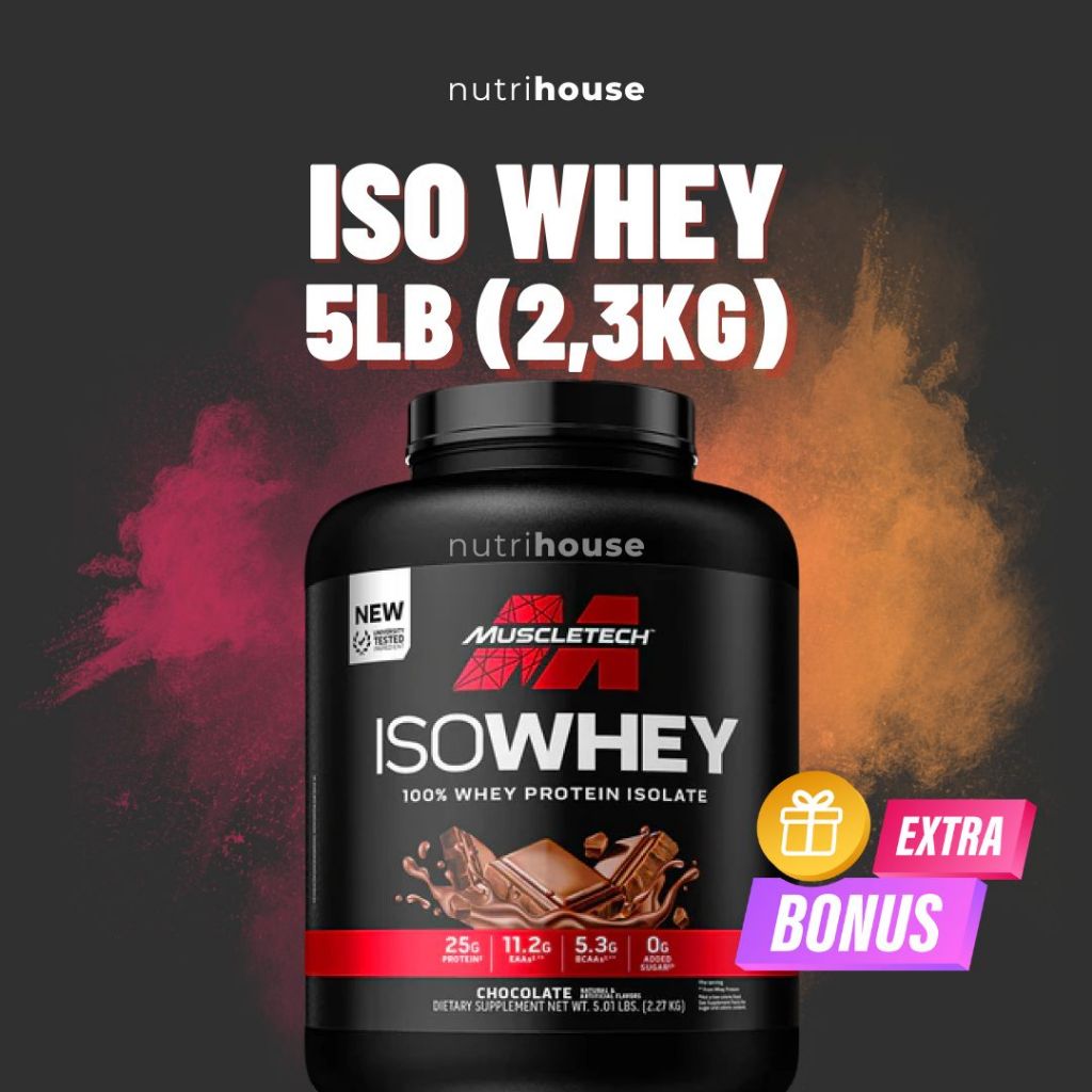 Jual MuscleTech ISO Whey 5LB 2,3kg Muscletech Isolate ISOWHEY WPI Whey ...