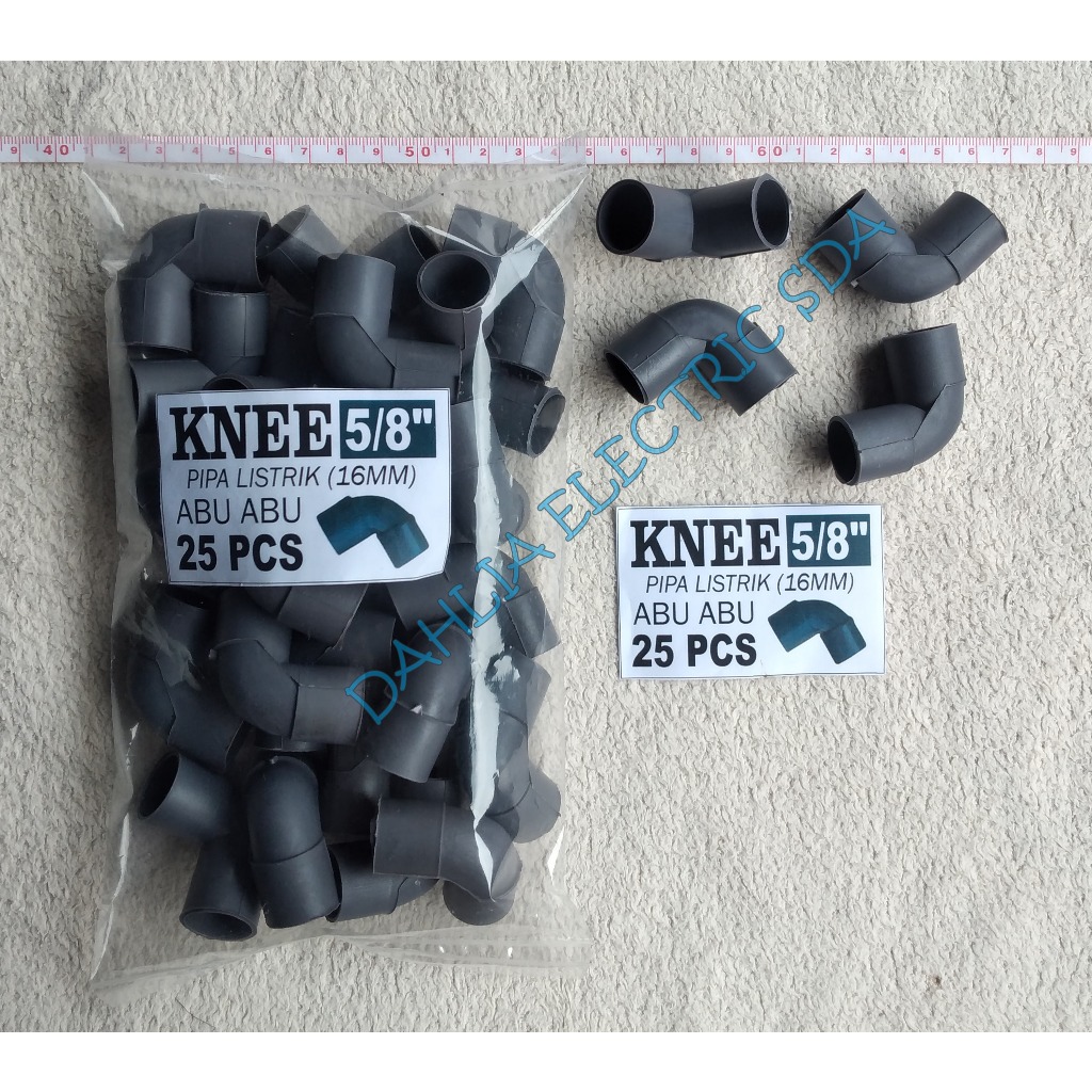 Jual Knee PIPA LISTRIK 5/8 INCH (16MM) ABU-ABU HARGA PER PACK ISI 25PCS ...