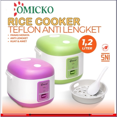 Jual Rice Coocker OMICKO MC-101 Magic Com 3 in 1 Penanak Nasi ukuran 1,2 Liter | Shopee Indonesia