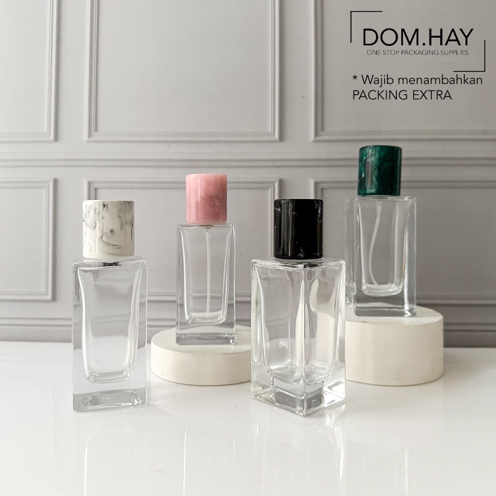 Jual 50ml KPSM Clear Marble Botol Parfum Semi Press Kaca Parfume Minyak ...