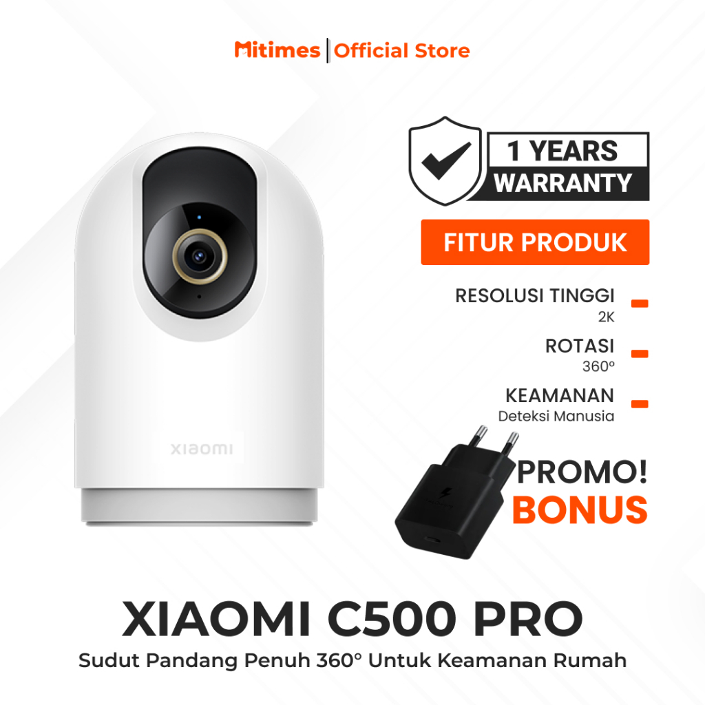 Jual Xiaomi Smart Camera C500 Pro CCTV Indoor Mode HDR 3K Ultra-Clear ...