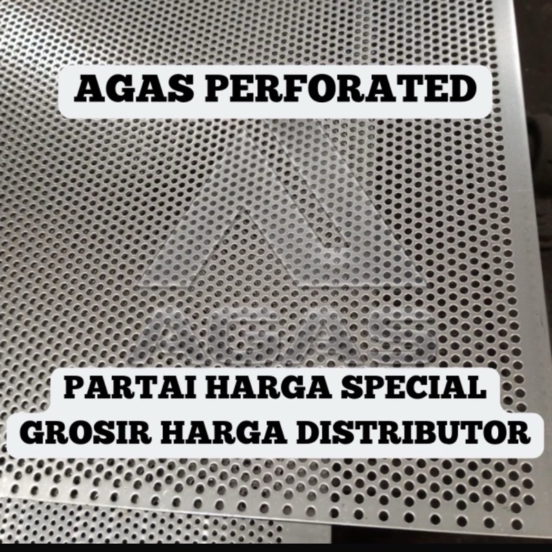 Jual Plat Perforated Stainless 304 Tebal UK122x244CM | Shopee Indonesia