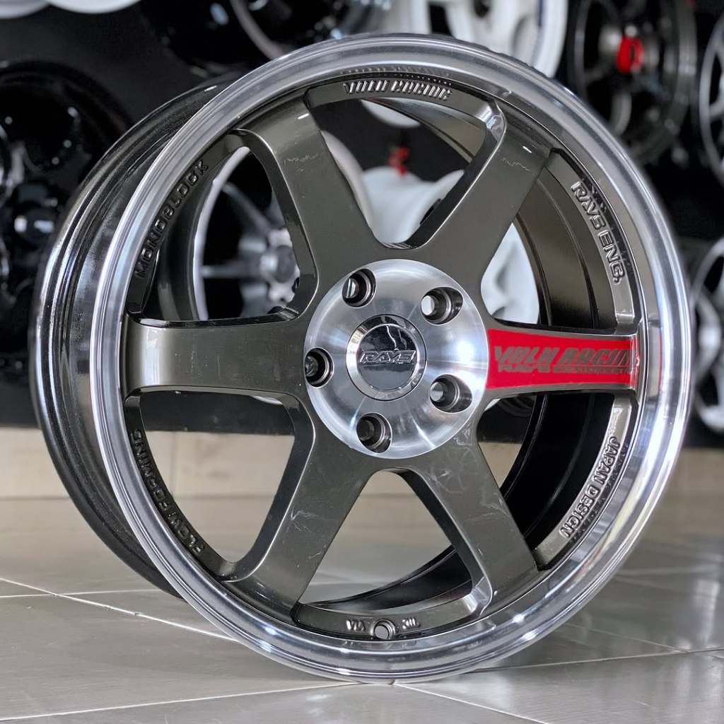 Jual Velg Volkrays Te37 SL Ring 17 Lebar 8 Pcd 5x114.3 Et 40 Warna Ej Titan Lips Polish | Velg ...