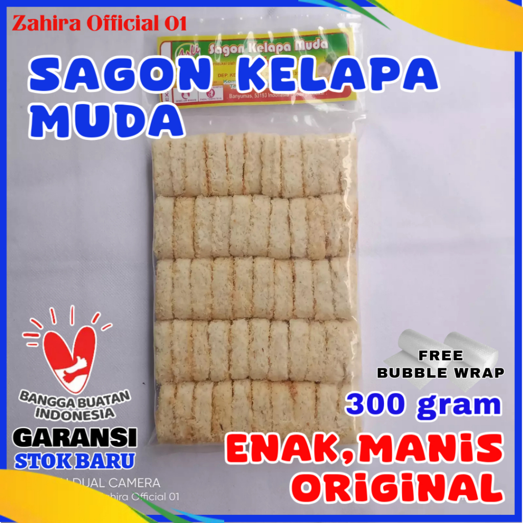 Jual Kue Kering Lebaran Sagon Ketan Kelapa Muda Original Cemilan ...