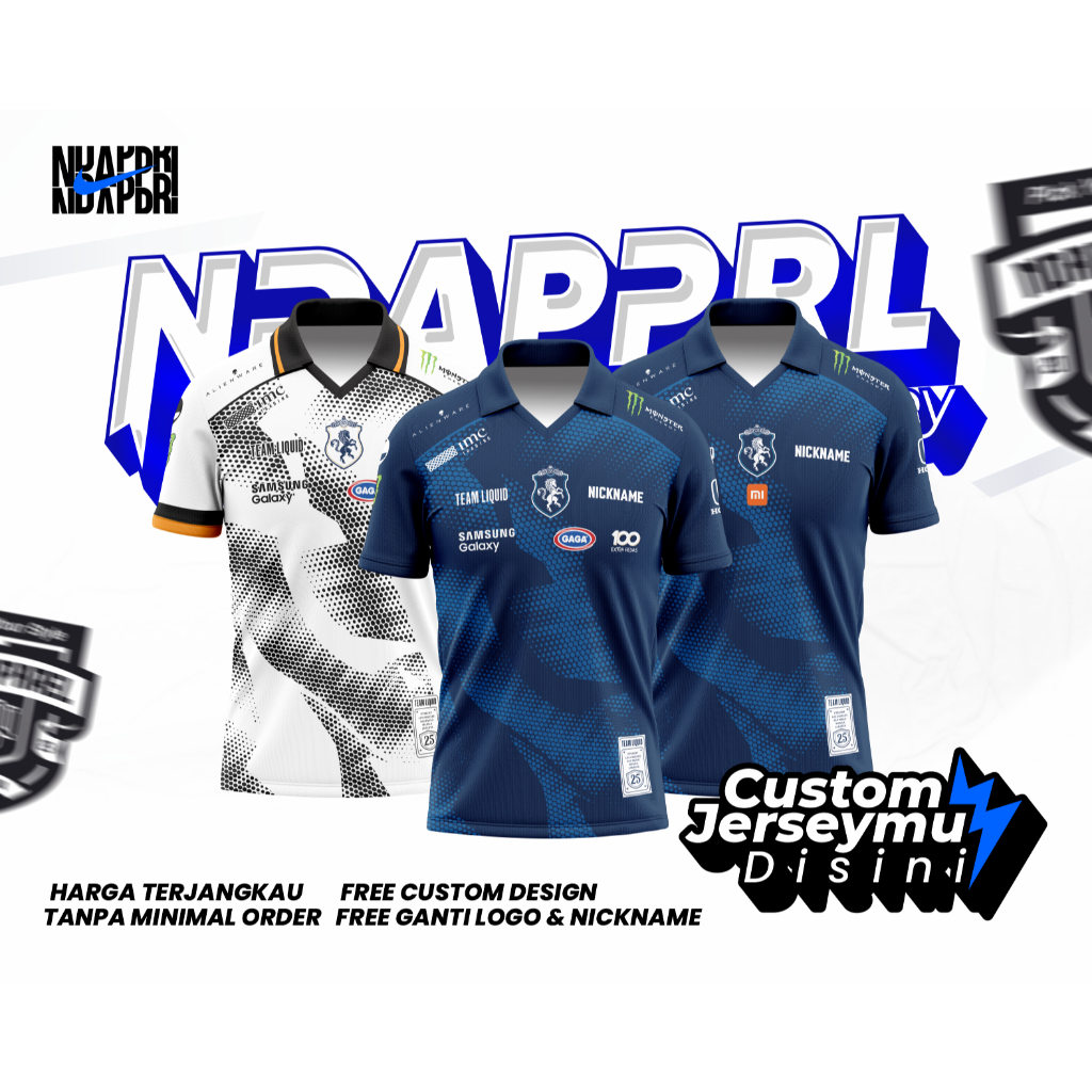 Jual JERSEY BAJU GAMING TEAM LIQUID MPL S15 2025 FULL PRINTING MLBB ...