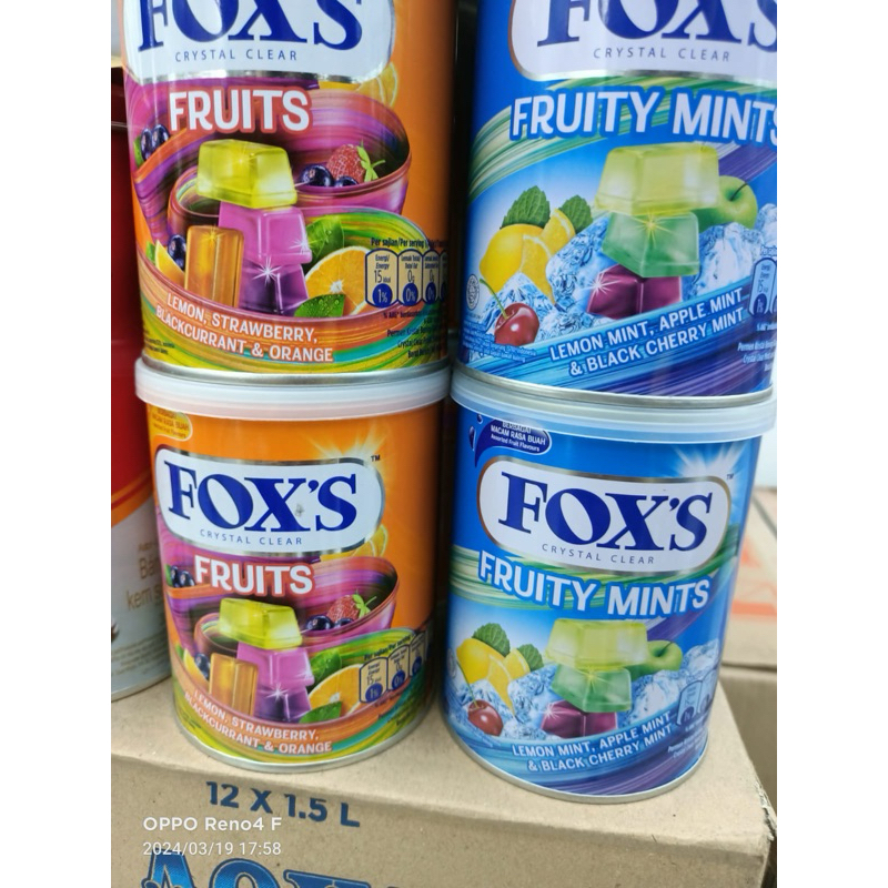 Jual permen fox fruit kaleng | Shopee Indonesia