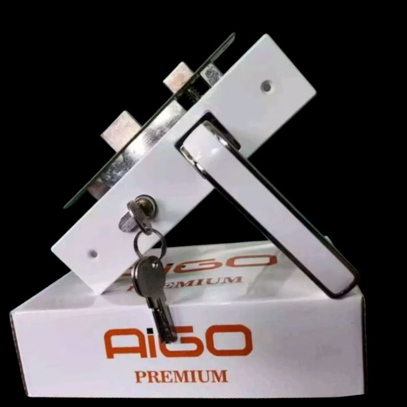 Jual Kunci Pintu Tanggung / Sedang Aigo Premium Putih , Handle Kunci ...