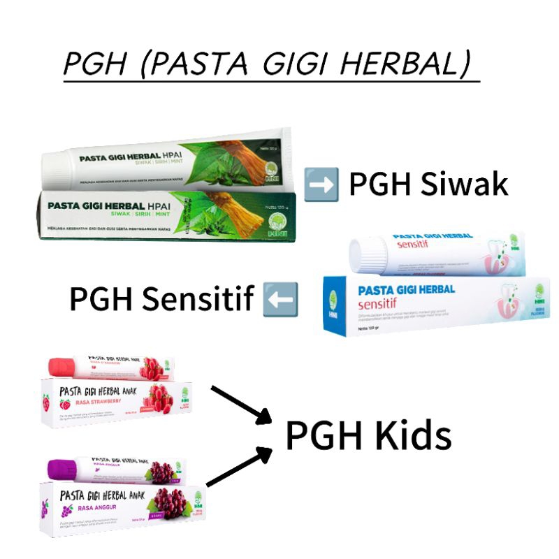 Jual PGH PASTA GIGI HERBAL HNI HPAI | Shopee Indonesia