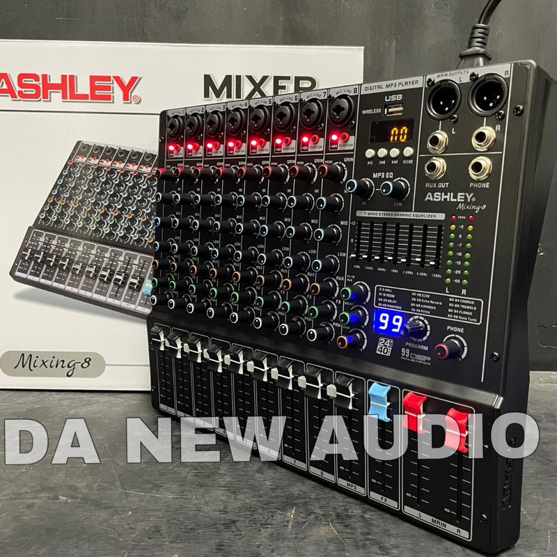 Jual mixer ashley mixing 8 channel original 99 dsp Ashley Mixing8 ...