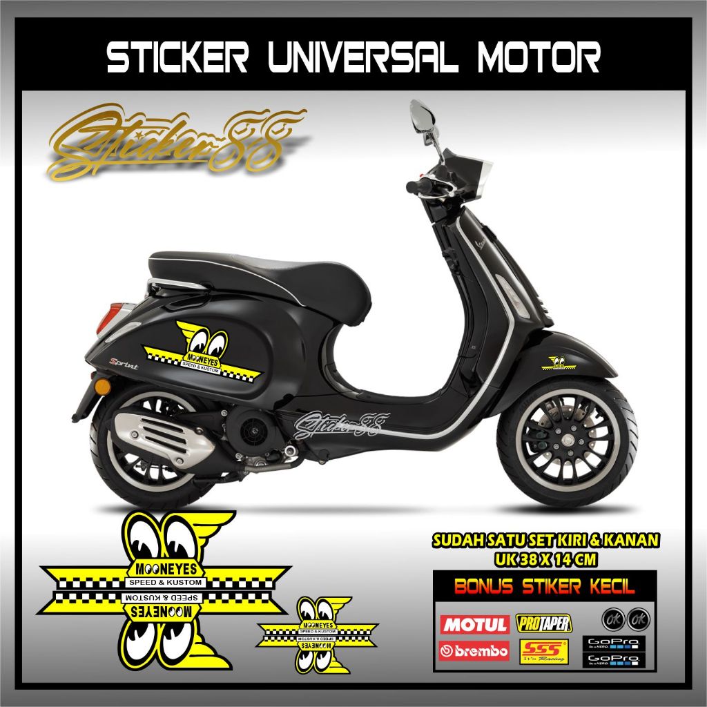 Jual Sticker Universal Motor Mooneyes Speed & Custom / STICKER ...