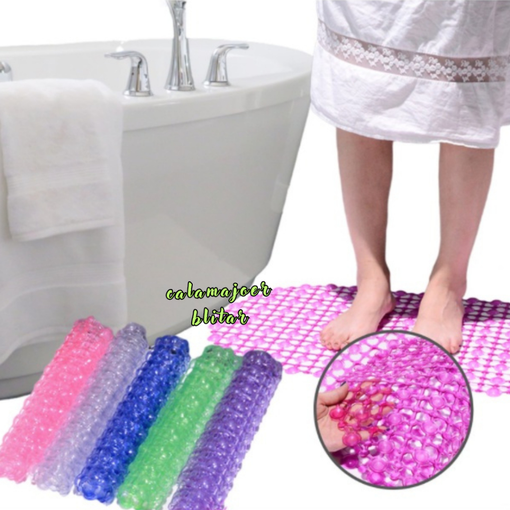 Jual Keset Karet Plastik PVC Anti Slip / Keset Kamar Mandi Transparan ...