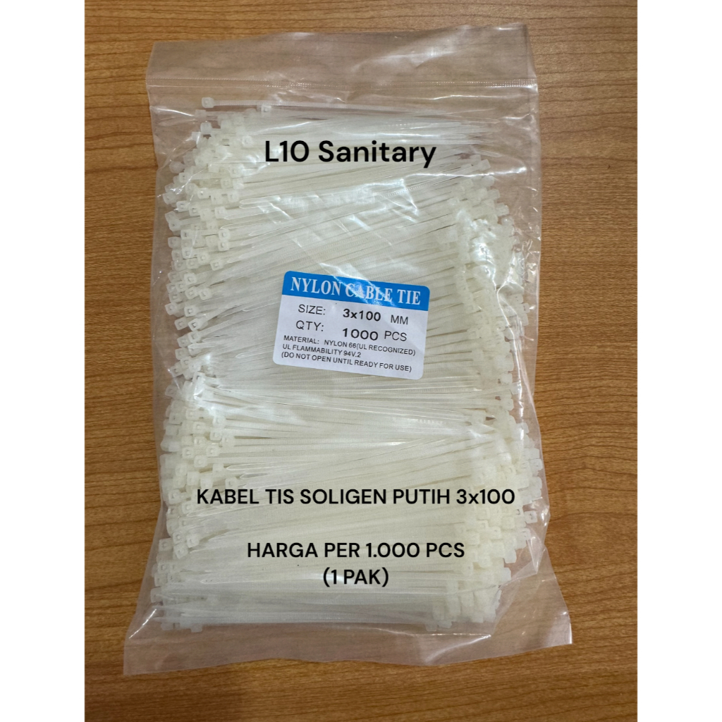 Jual SOLIGEN Kabel Tis Kabel Stik Ties SOLIGEN 3x100mm 1000 PCS ...