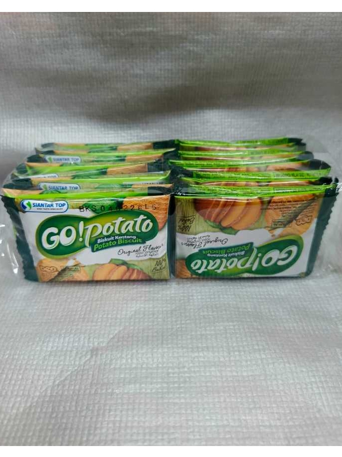 Jual Biskuit Kentang Deo Go Potato 20x10 gram Eceran 500 | Shopee Indonesia