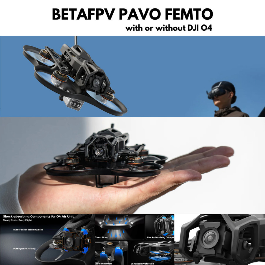 Jual BetaFPV Pavo Femto DJI O4 Brushless Whoop Quadcopter | Shopee ...