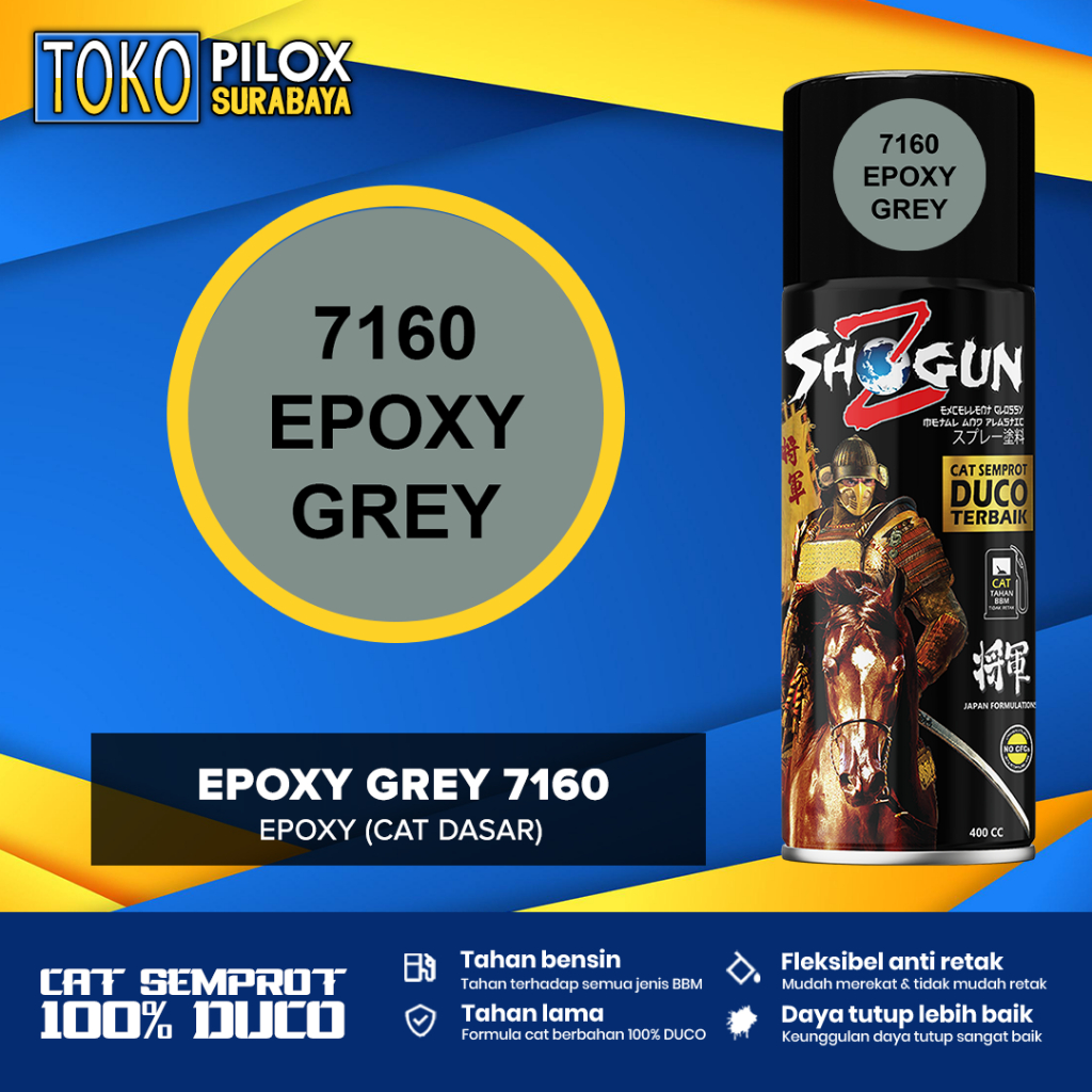 Jual Cat Semprot Pilox Undercoat Cat Dasar Abu-Abu - Shogun Z Duco Epoxy Grey 7160 | Shopee ...