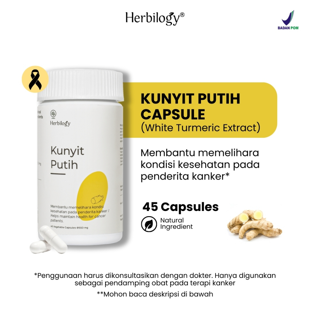 Jual Herbilogy Kunyit Putih (Extract) 45 Kapsul | Shopee Indonesia
