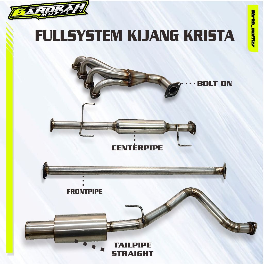 Jual Knalpot Racing Kijang Krista - Kijang Super - Full System | Shopee ...