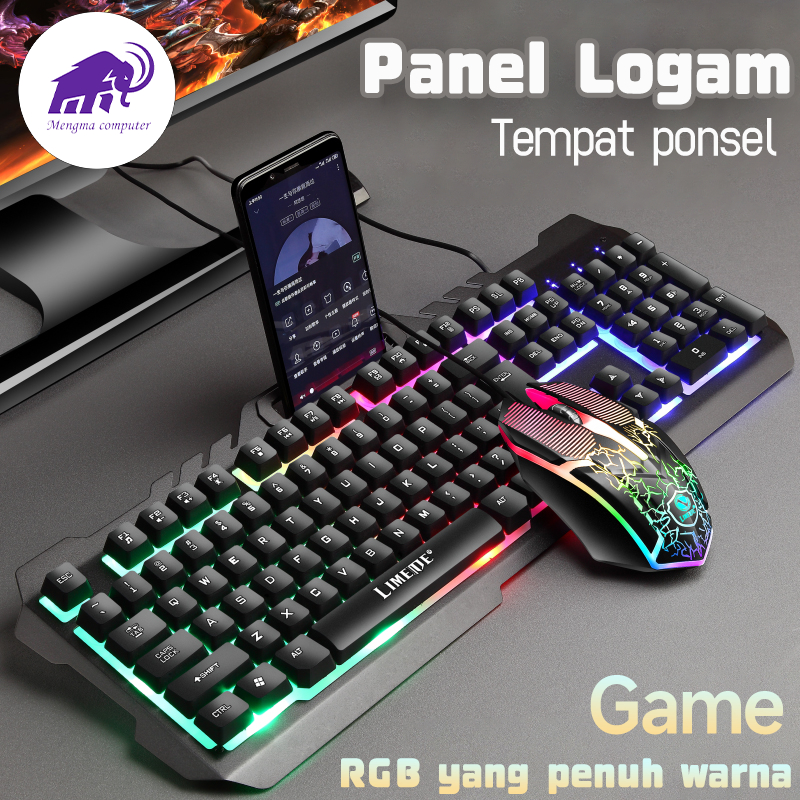 Jual MA Keyboard Gaming Keyboard Mekanik K21 Tahan Air RGB Gaming ...
