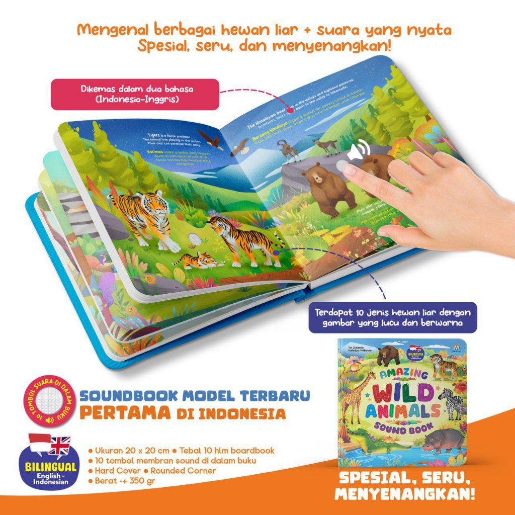 Jual Ziyadbooks Official soundbook Anak Bersuara suara Amazing Wild ...