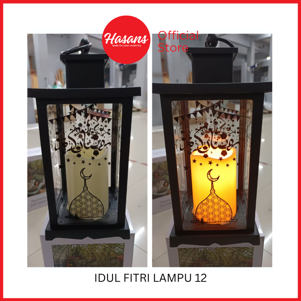 Jual Lampu LED Lentera Dalam Ruangan Motif Idul Fitri / Dekorasi Hiasan ...