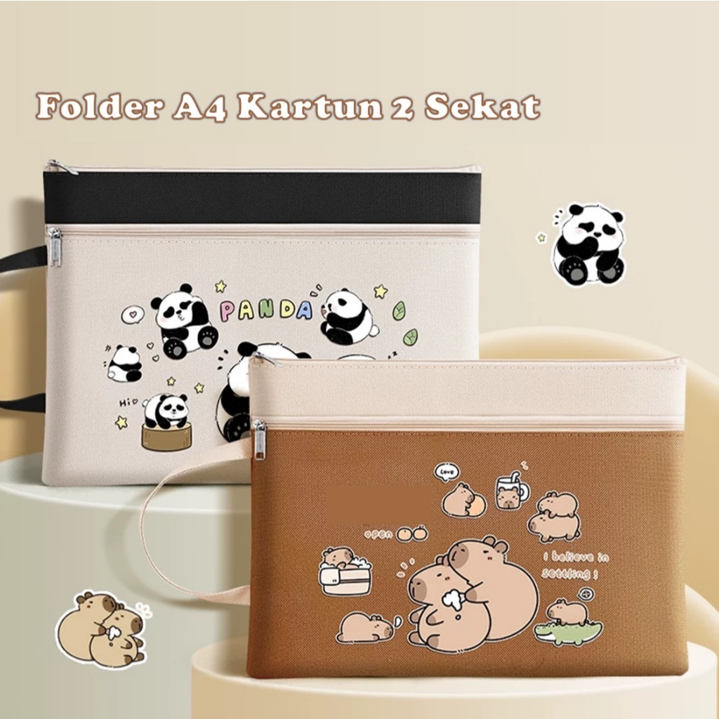 Jual TEMPAT FILE A4 MOTIF KARTUN 2 SEKAT / FOLDER FILE A4 / TEMPAT ALAT TULIS | Shopee Indonesia