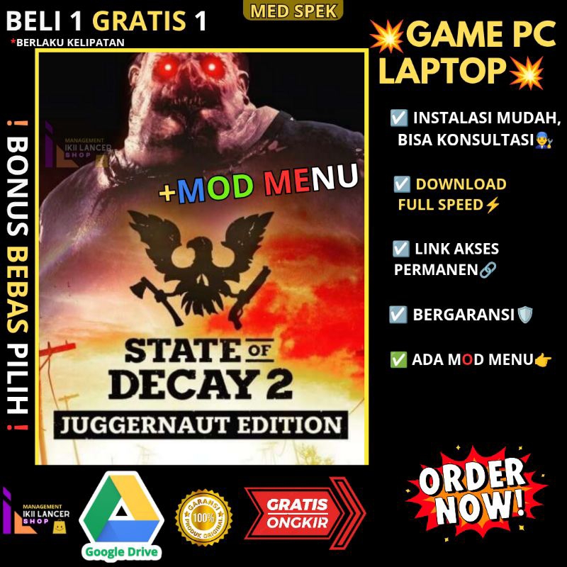 Jual State of Decay 2 Juggernaut Edition - PC LAPTOP GAMES - CARA ...