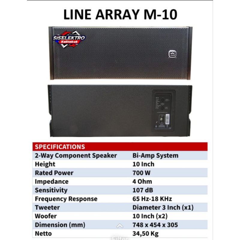 Jual Line Array Wisdom M10 Wisdom M-10 Speaker Line Array Wisdom ...