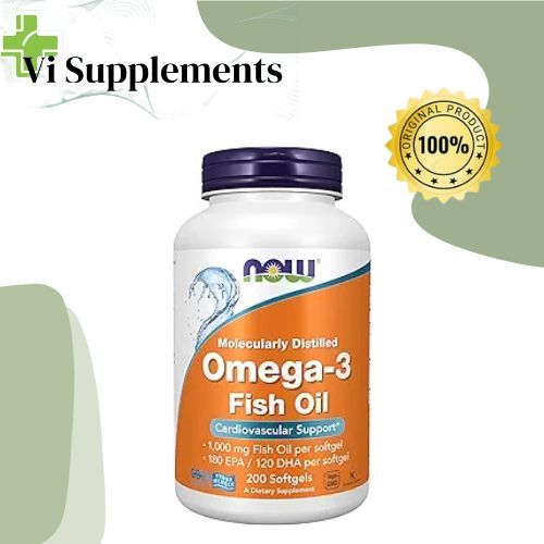 Jual VI SUPPLEMENTS - Now Omega 3 1000mg Fish Oil - 100 softgels | Shopee Indonesia