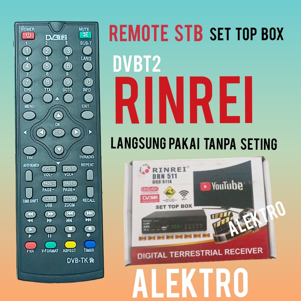 Jual Remote rinrei DRN511 set top box | Shopee Indonesia