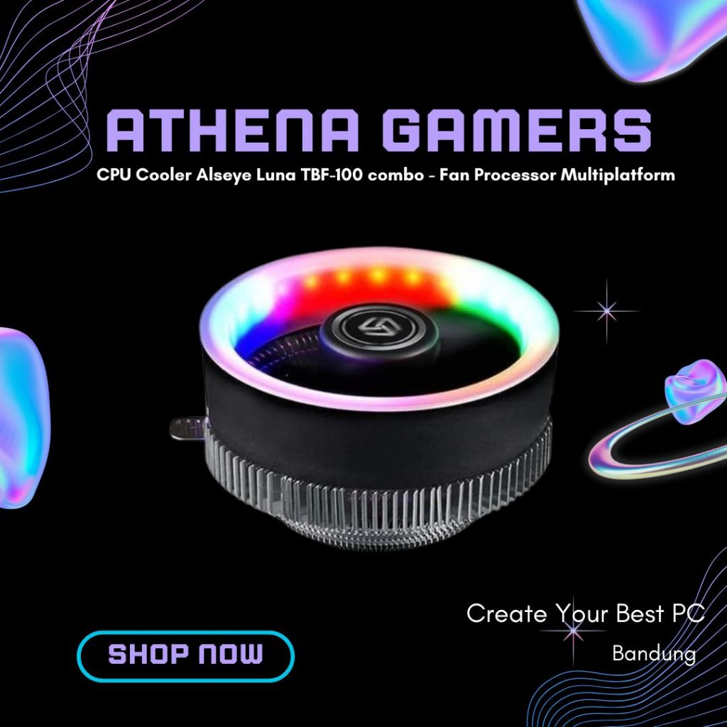 Jual CPU Cooler Alseye Luna TBF-100 combo - Fan Processor Multiplatform | Athena Gamers | Shopee ...