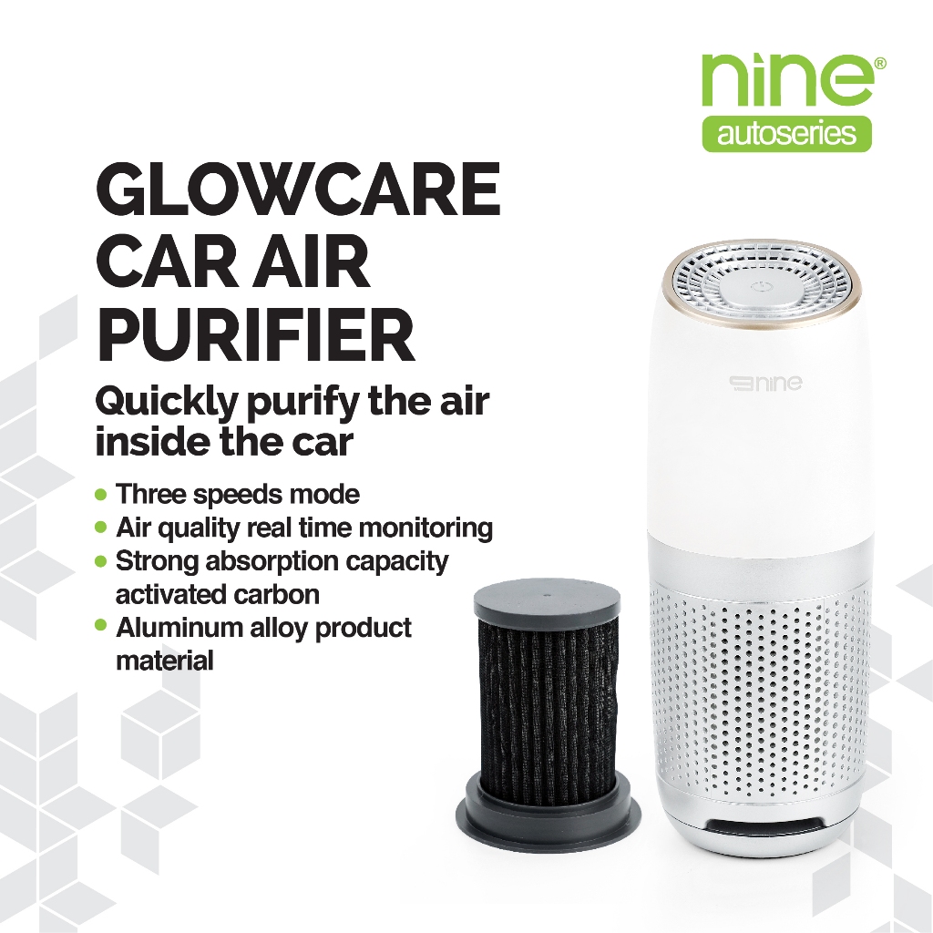 Jual GLOWCARE Car Air Purifier Mobil Kamar Portable HEPA H13 Pembersih ...