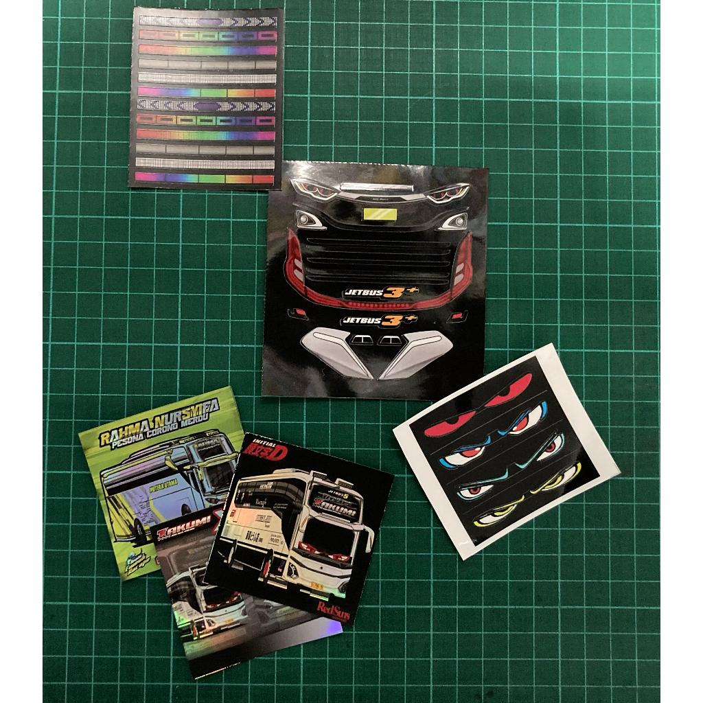 Jual Stiker Miniatur Lampu Bus JetBus 3+ Vol.4 (BONUS STC BUS RANDOM ...