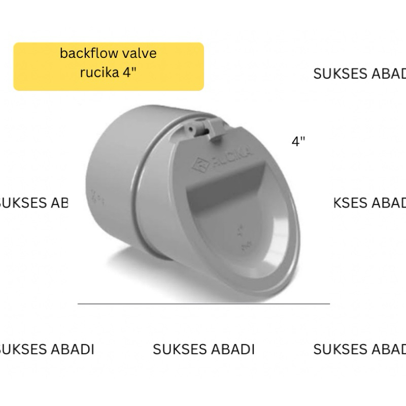 Jual BACKFLOW VALVE 4 INCH FITTING PIPA AIR PVC RUCIKA SAMBUNGAN SOKET ...