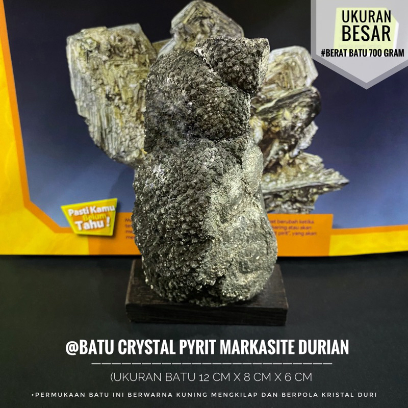 Jual Bongkahan Crystal Pyrite Markasite Natural L59 atau Batu Kristal ...