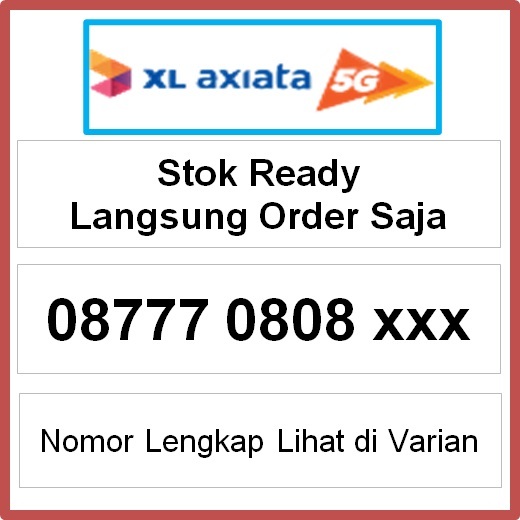 Jual Kartu Perdana Nomor Cantik XL Axiata 4G 5G LTE List XL000 | Shopee Indonesia