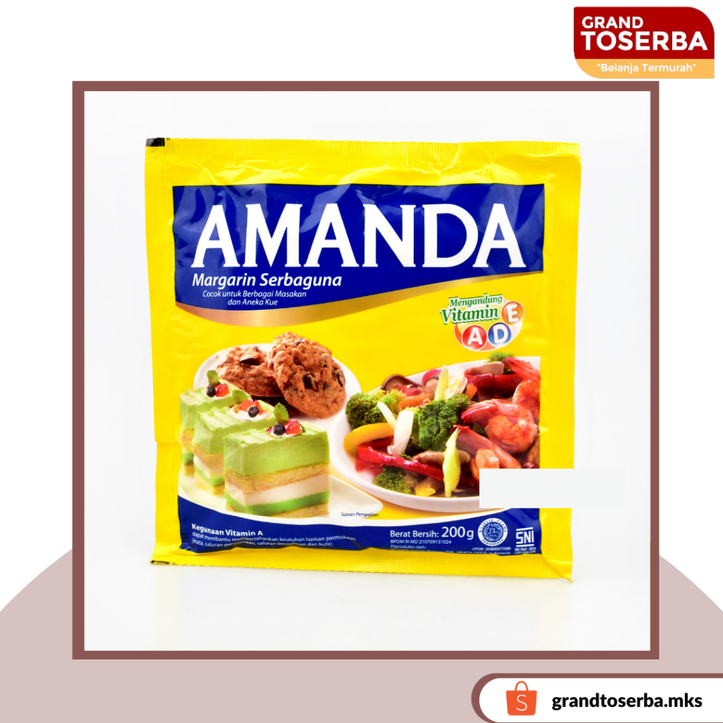 Jual Margarin Amanda 200 Gr | Shopee Indonesia