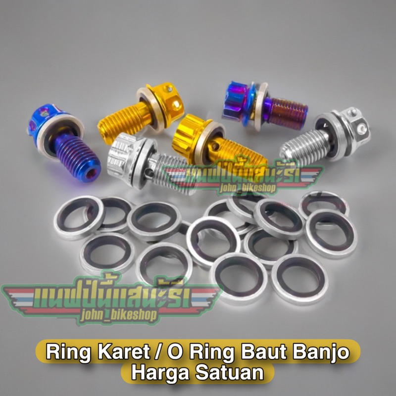 Jual Probolt O Ring Karet Baut Banjo Kaliper Selang Rem Master Rem ...