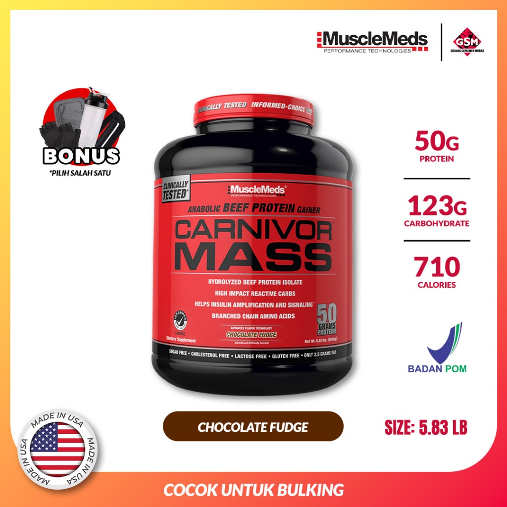 Jual Musclemeds Carnivor Mass Gainer 6lb Suplemen Bulking Otot | Shopee ...