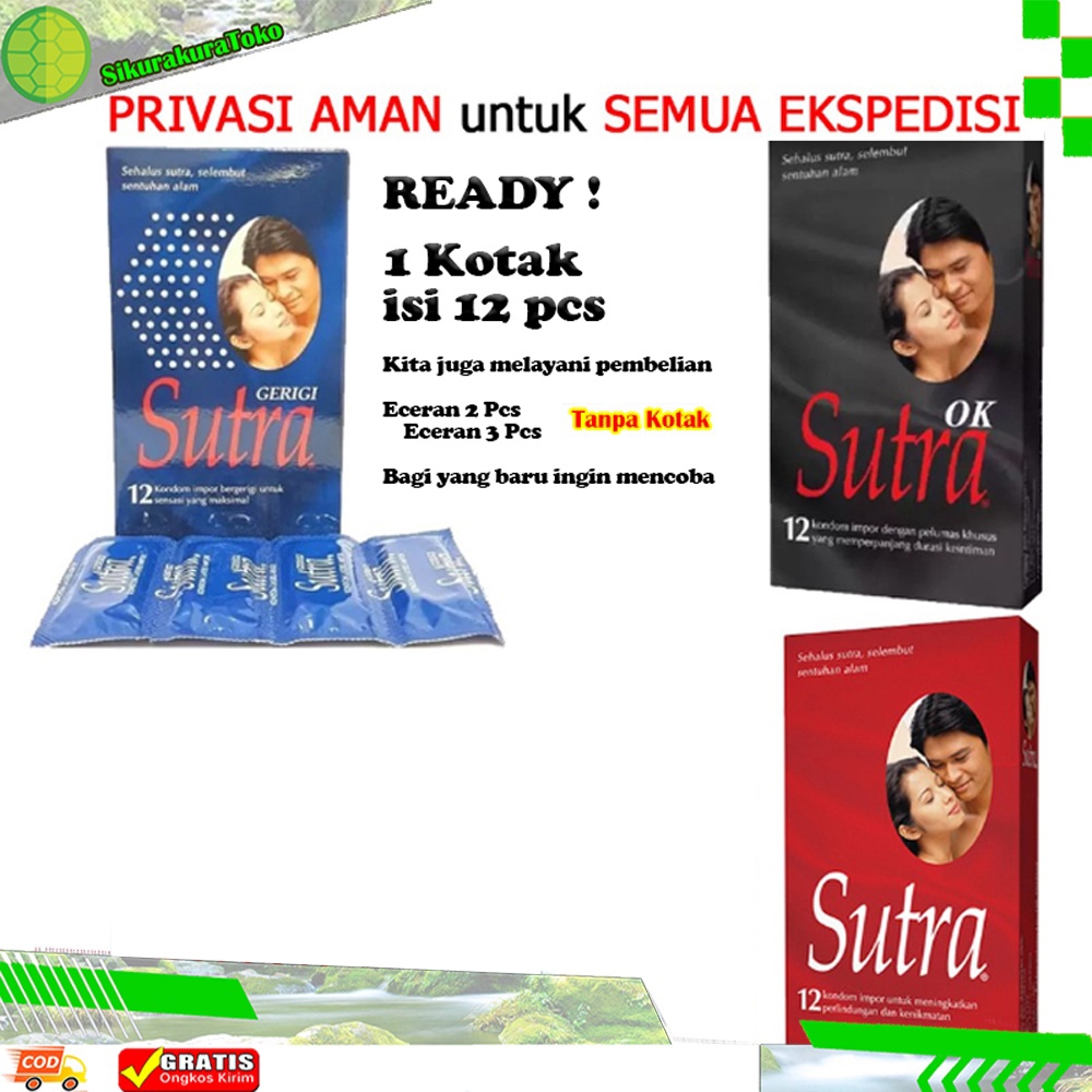 Jual (SKR) PRIVASI 100% TERJAMIN J&T JNE Kondom Condom SUTRA Merah ...