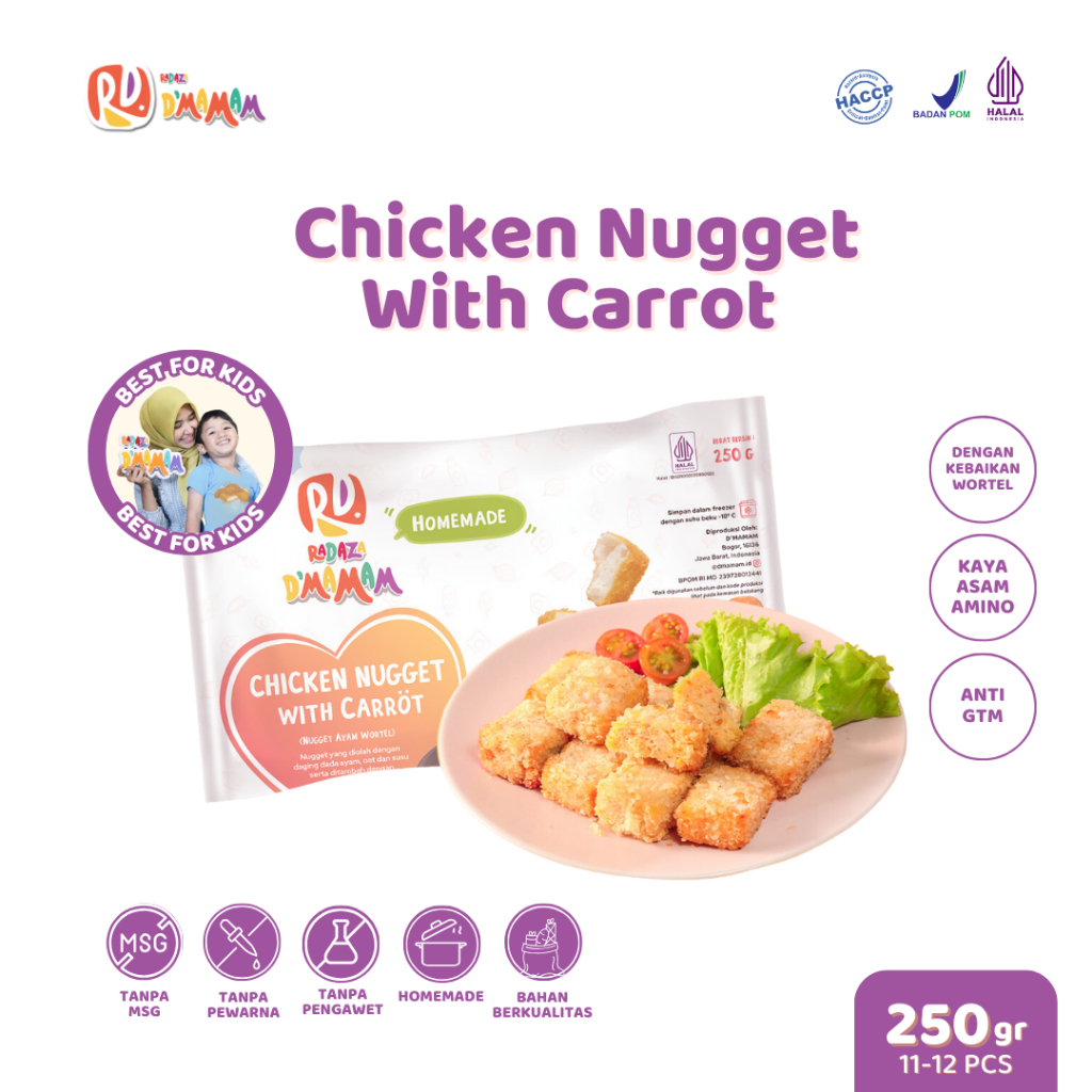 Jual DMAMAM Chicken Nugget with Carrot 250g Nugget Ayam Wortel MPASI ...