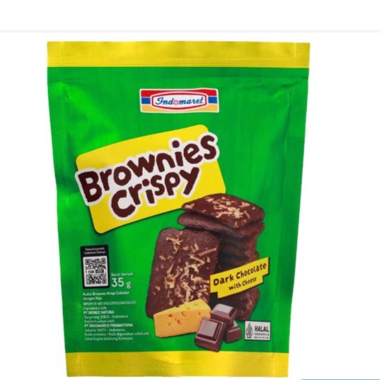 Jual indomaret brownies crispy dark chocolate cheese 35g | Shopee Indonesia